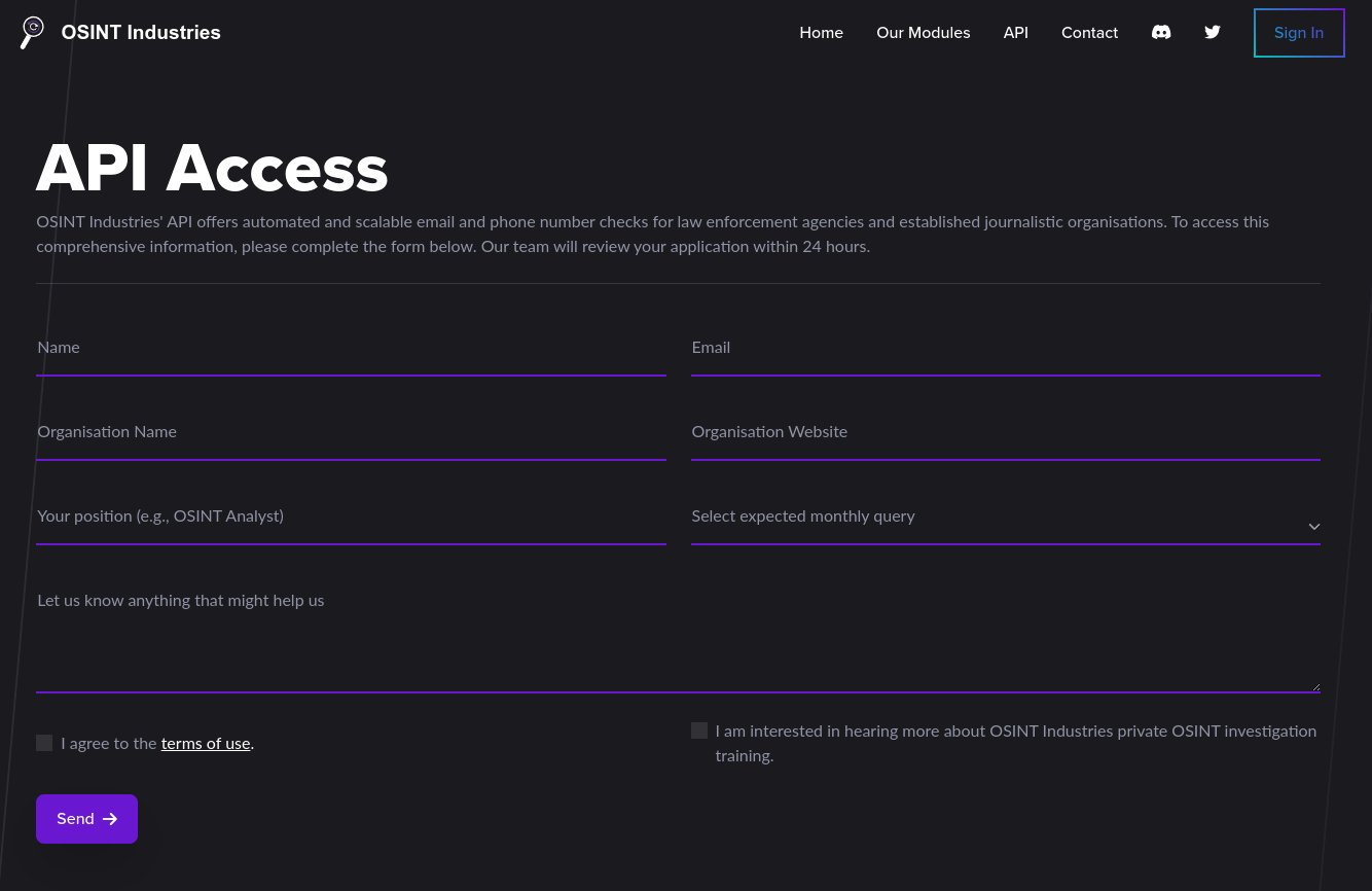 Osint Industries on Twitter: "🎉 Big news from OSINT Industries! 🔍 Our API for automated email ...