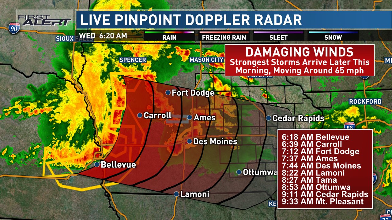 KCRG-TV9 First Alert Weather on Twitter: "While areas of storms are possible anytime this ...