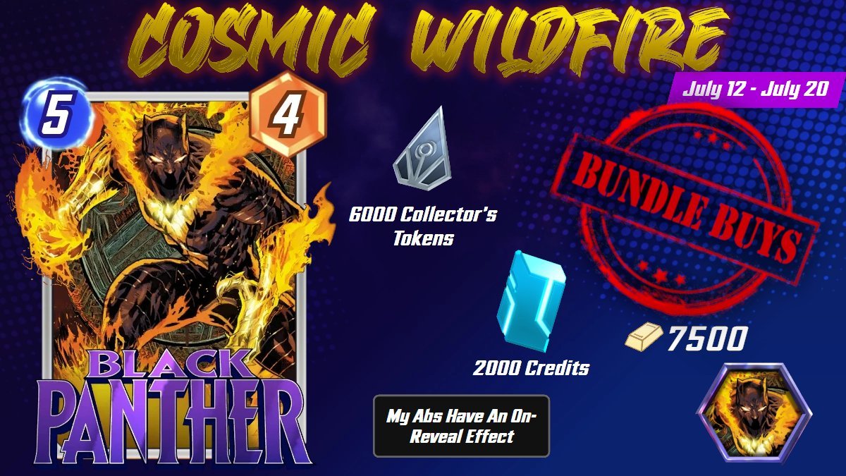 Marvel Snap Nexus on Twitter: "🔥Cosmic Wildfire Bundle is coming🔥. This ...
