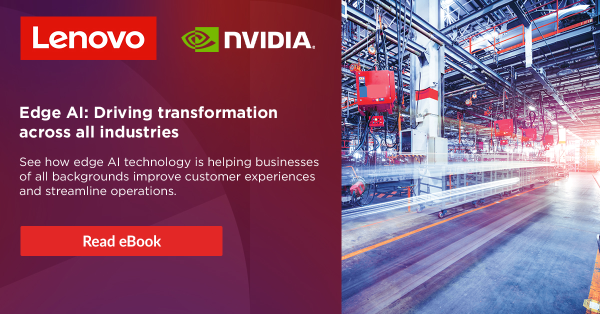 Lenovo Data Center on Twitter: "Companies worldwide are leveraging edge AI for the real-time ...