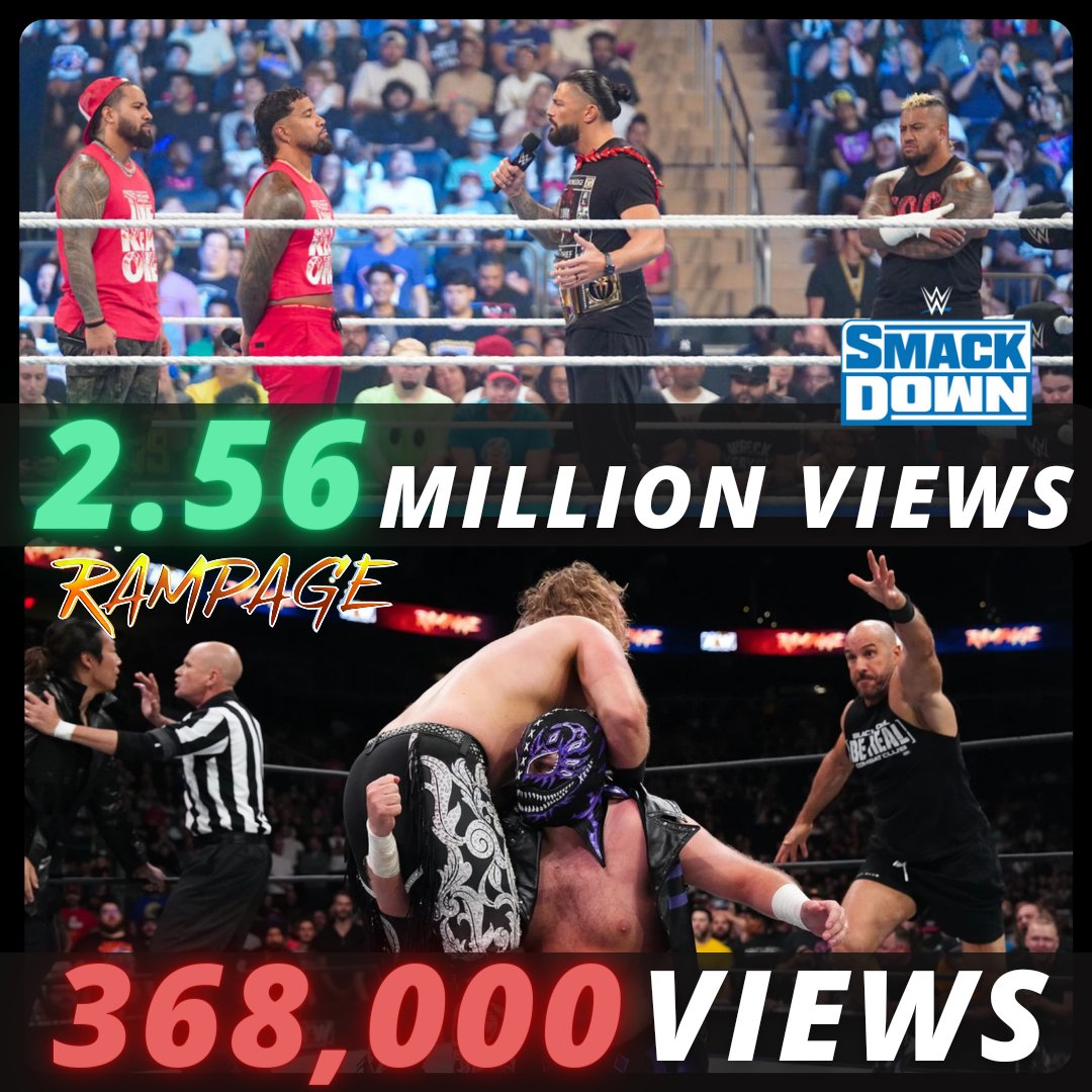 Table Spot Productions on Twitter: "WWE SmackDown and AEW Rampage viewership for the July 07th ...