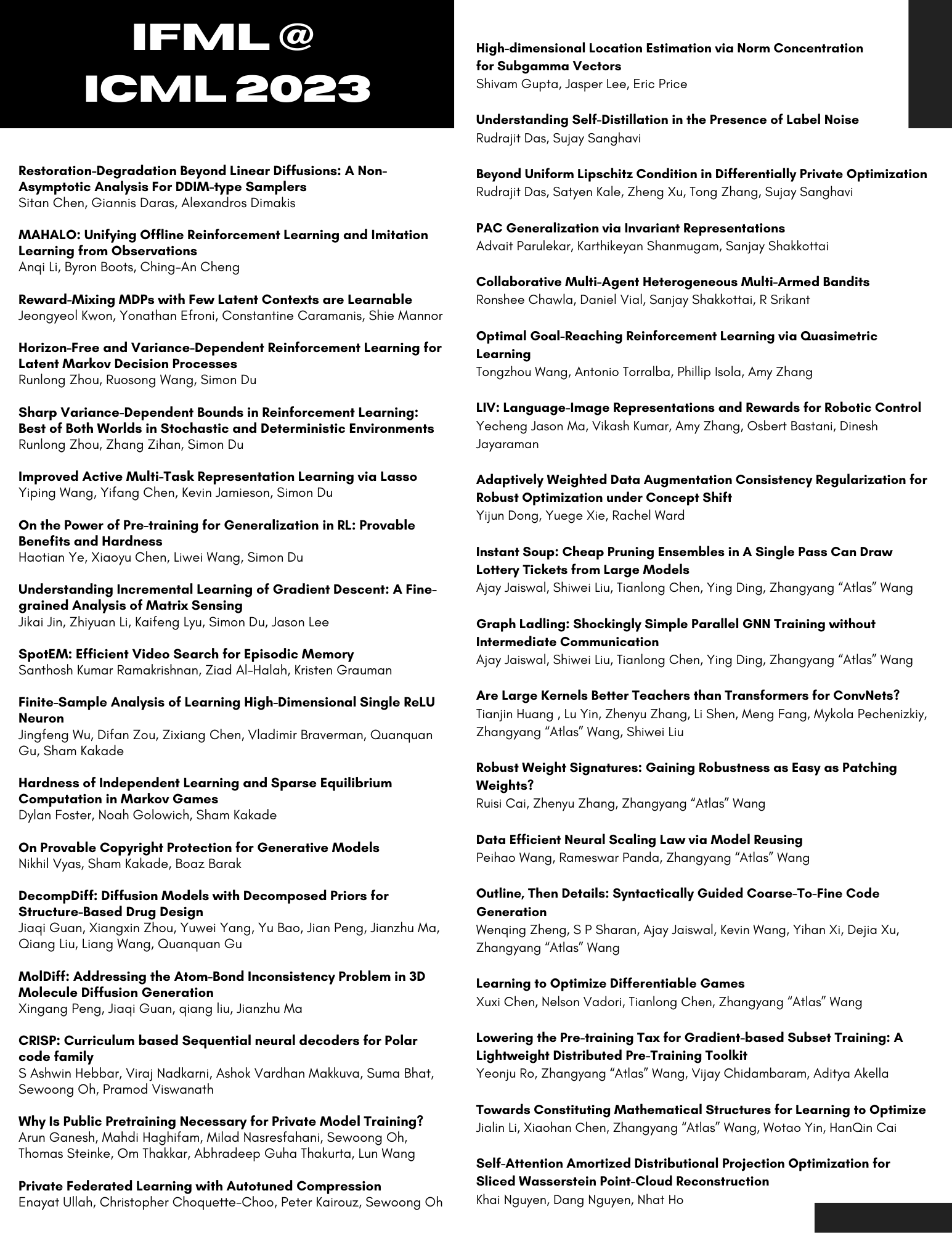 Institute for Foundations of Machine Learning on Twitter: "Sending our congratulations to all ...