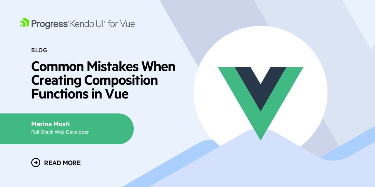 Kendo UI on Twitter: "Vue 3’s composition API is an absolute game-changer! But with every ...