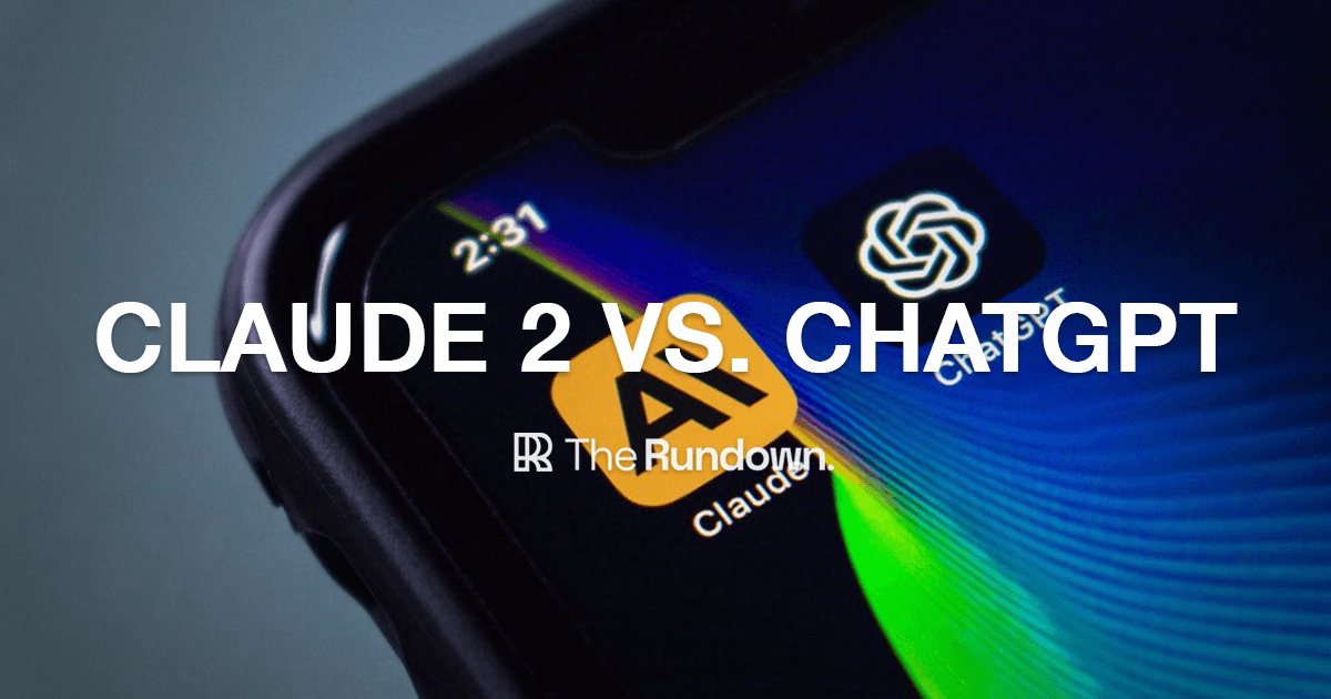 The Rundown AI on Twitter: "Top stories in AI today: -Anthropic launches ChatGPT competitor ...