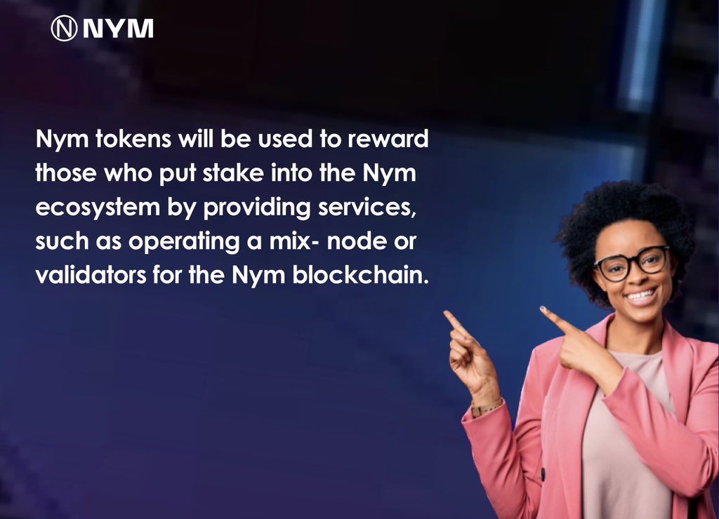 Mister_AB 🥷 on Twitter: "@nymproject tokens will be used to reward those who put stake into the ...