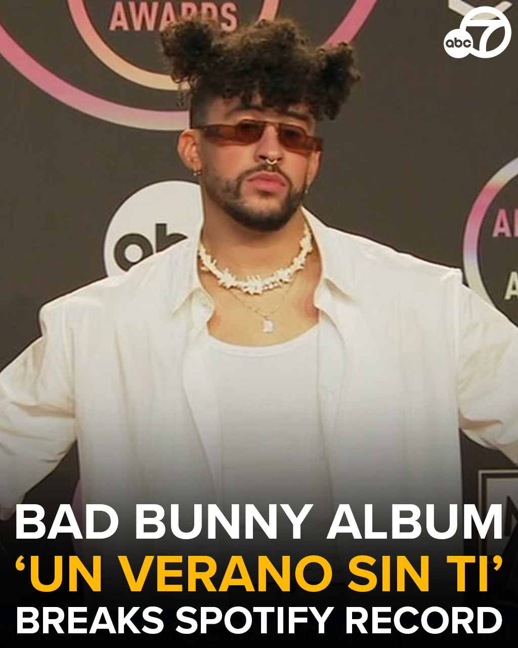 ABC7 Eyewitness News on Twitter: "🌴☀️🎶 Bad Bunny is once again breaking ...