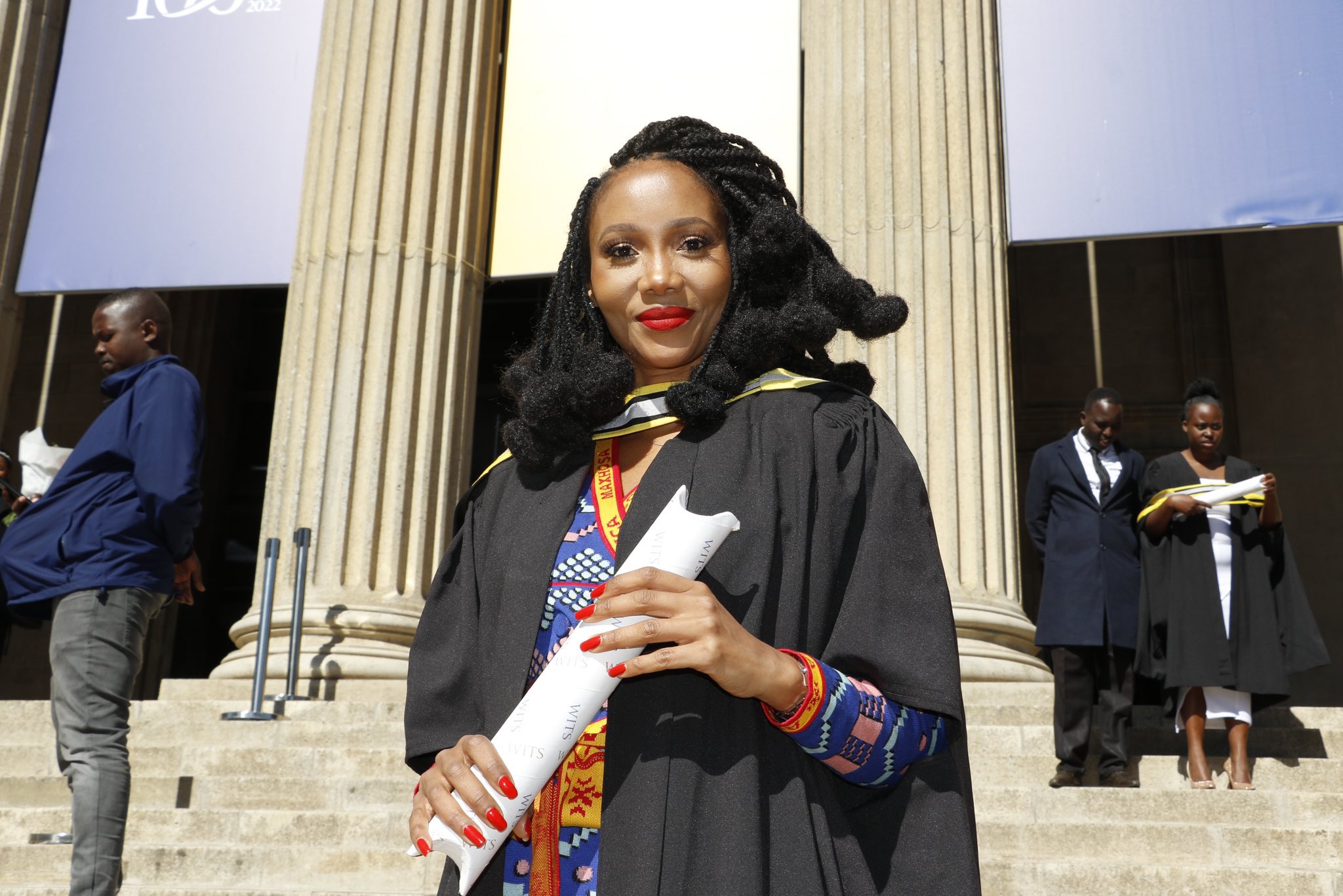 PopPulse on Twitter: "Mzansi Celebs at the Wits Graduation: Broadcaster and journalist Azania ...