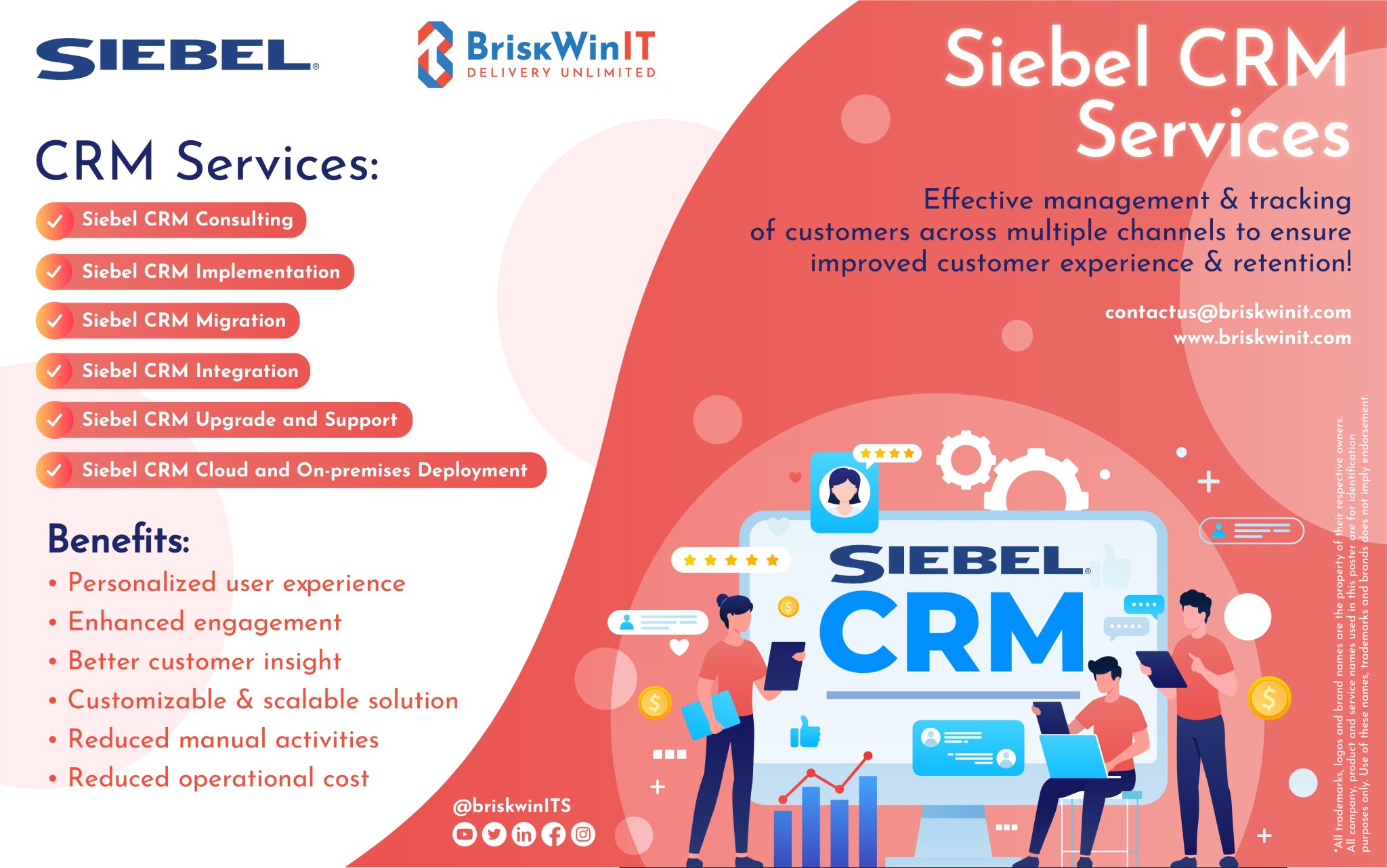 BriskWin IT Solutions on Twitter: "BriskWinIT’s Siebel CRM Services help you leverage the power ...