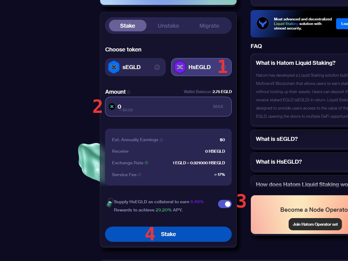 ️Davy.crypto on Twitter: "STEP 2 Once you're connected. 1 - Choose token: HsEGLD 2 - Input the ...