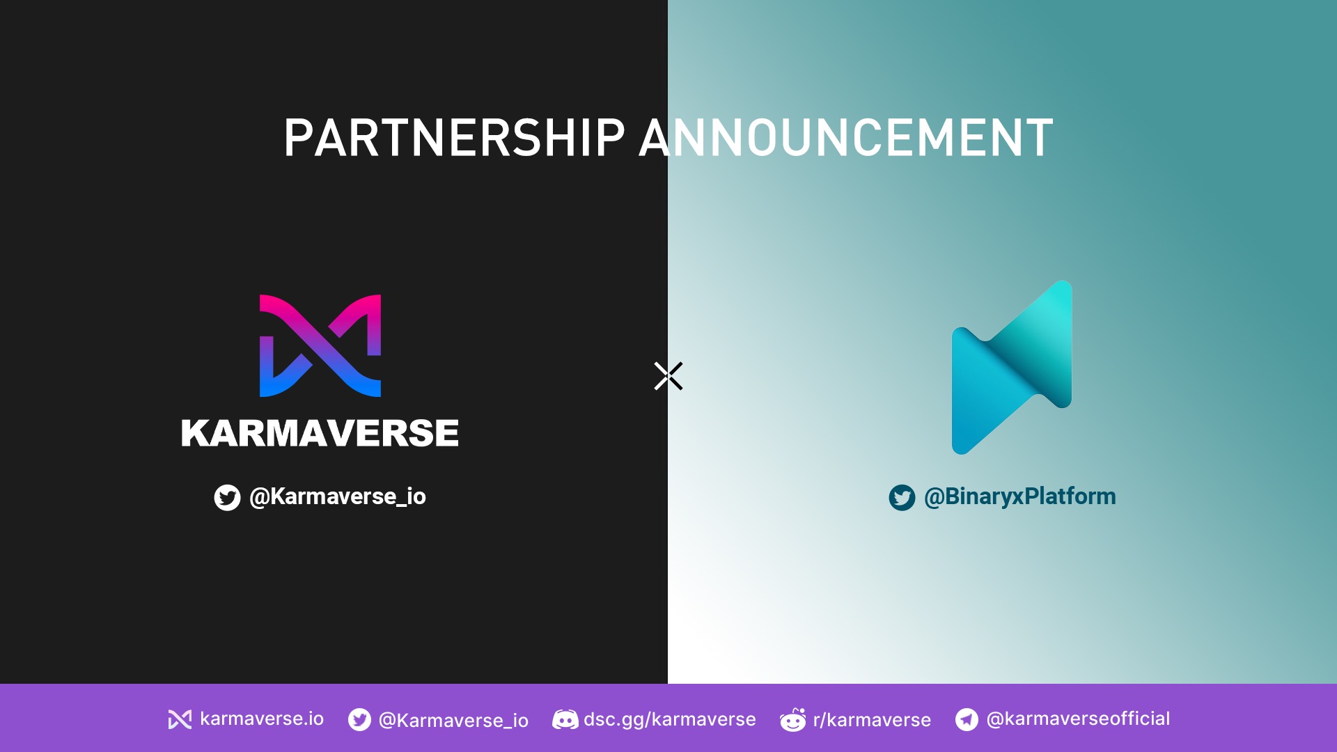 🔮Metaverse Worlds on Twitter: "🔆 @Karmaverse_io partnership with @BinaryxPlatform 🔆 #Binaryx is ...