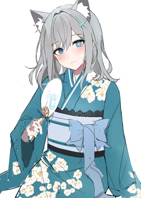 「shiroko (blue archive) white background」Fan Art(Popular)