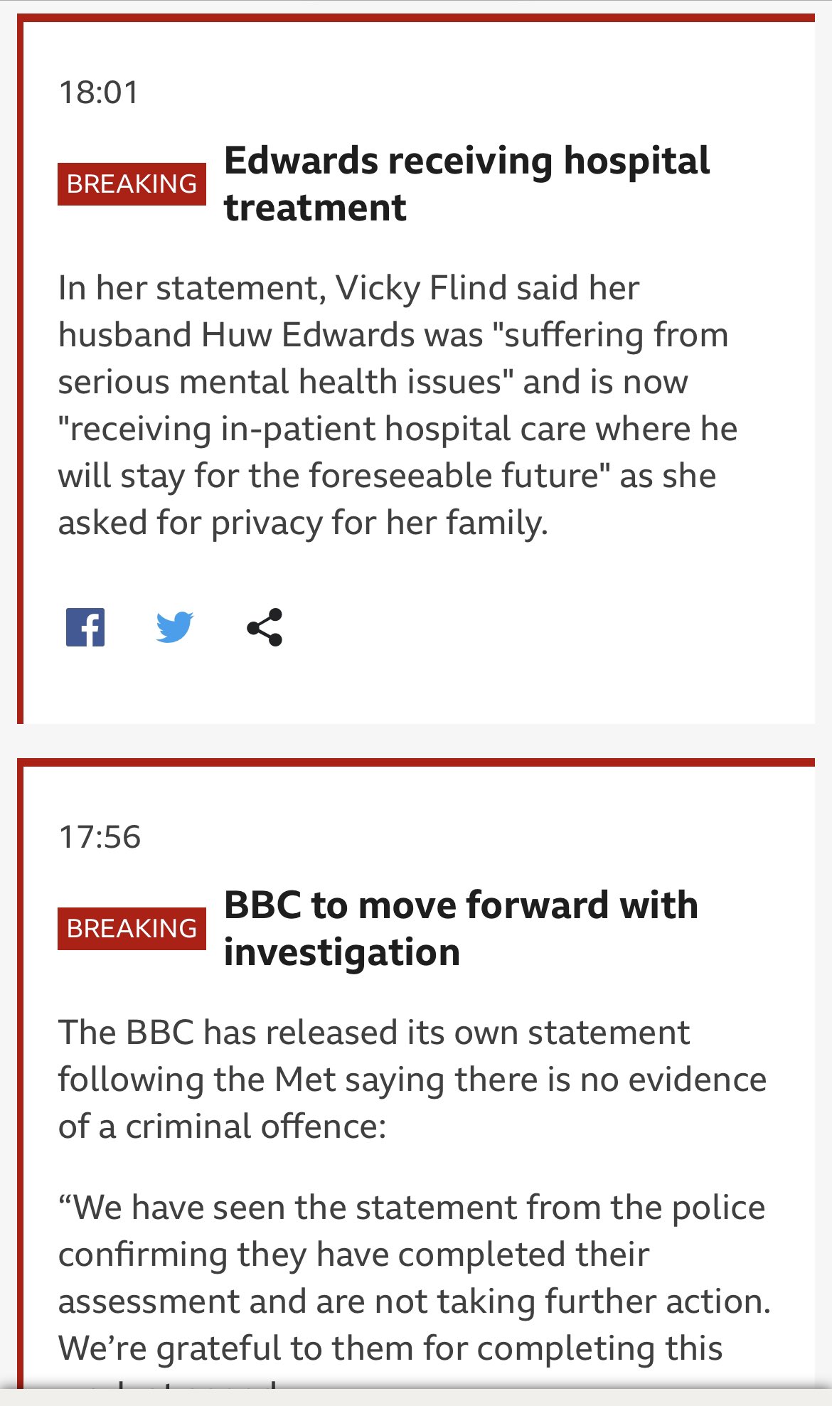 Nicole Lampert on Twitter: "Huw Edwards named as the BBC presenter at the centre of rumours ...