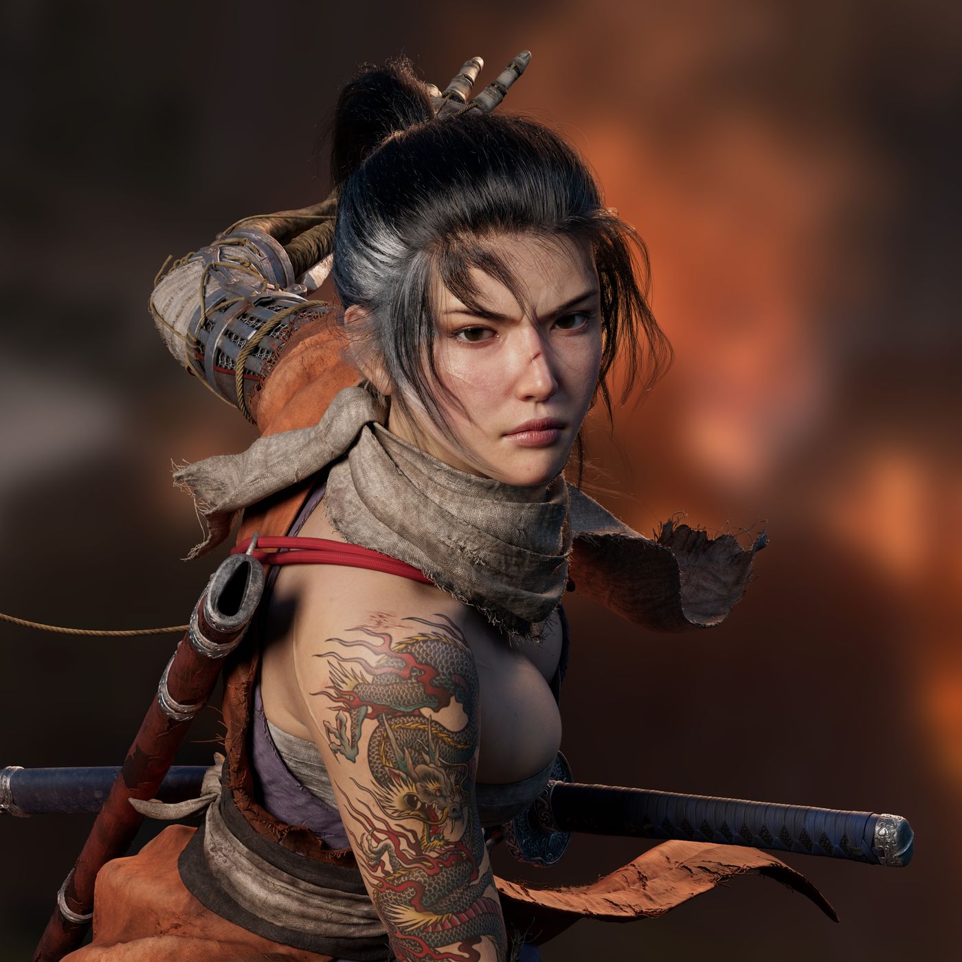 TheRookiesCO on Twitter: "Member Level: PLAYER - SEKIRO: LADY WOLF by Chia Ginyang from @3dsense ...
