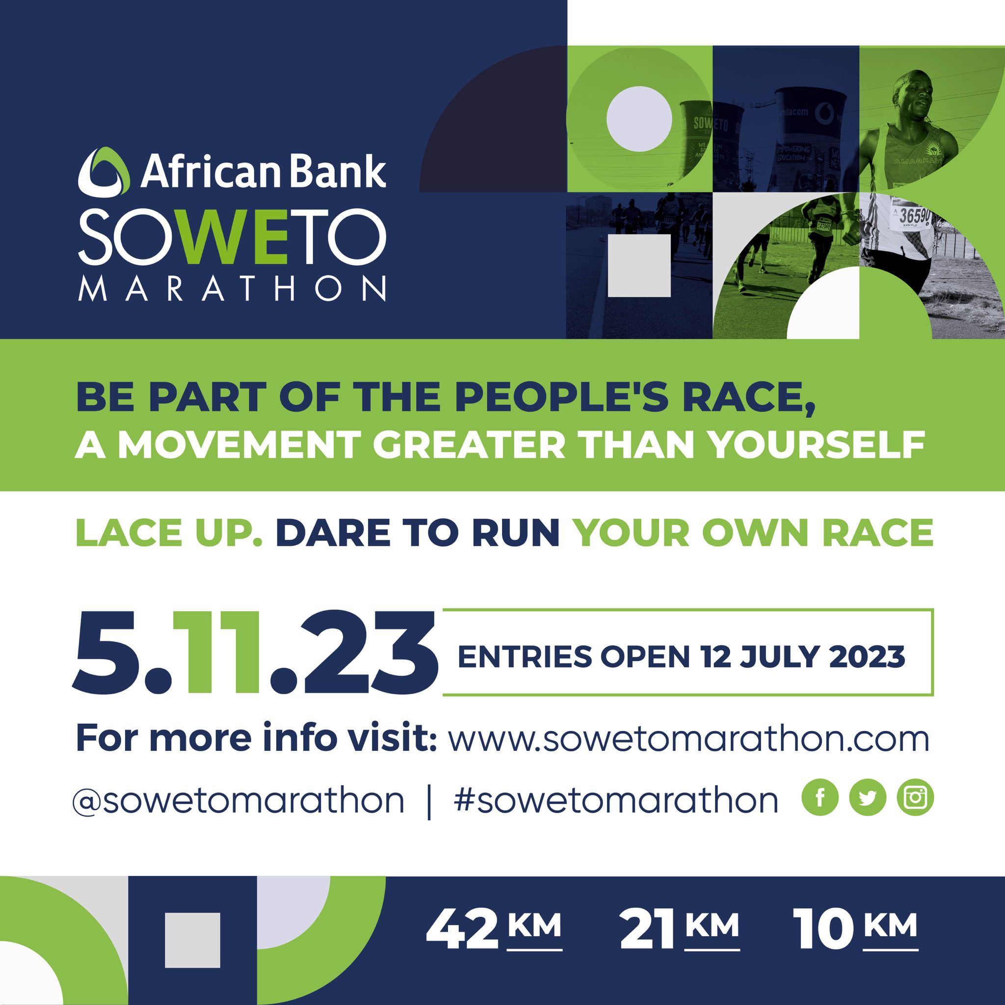 African Bank Soweto Marathon on Twitter: "The 𝐀𝐟𝐫𝐢𝐜𝐚𝐧 𝐁𝐚𝐧𝐤 𝐒𝐨𝐰𝐞𝐭𝐨 𝐌𝐚𝐫𝐚𝐭𝐡𝐨𝐧 organisers are ...