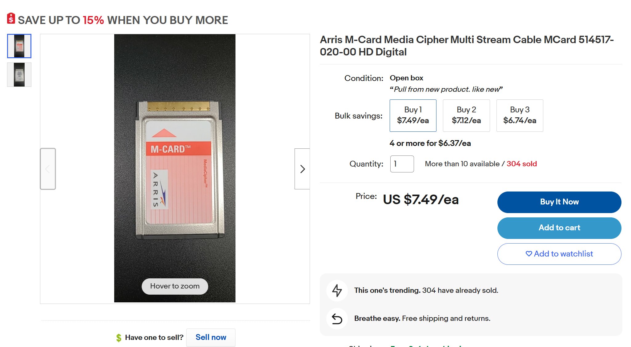 Barnacules Nerdgasm ™️ on Twitter: "Want a good laugh? Here are the Arris M-Card Cable Cards ...