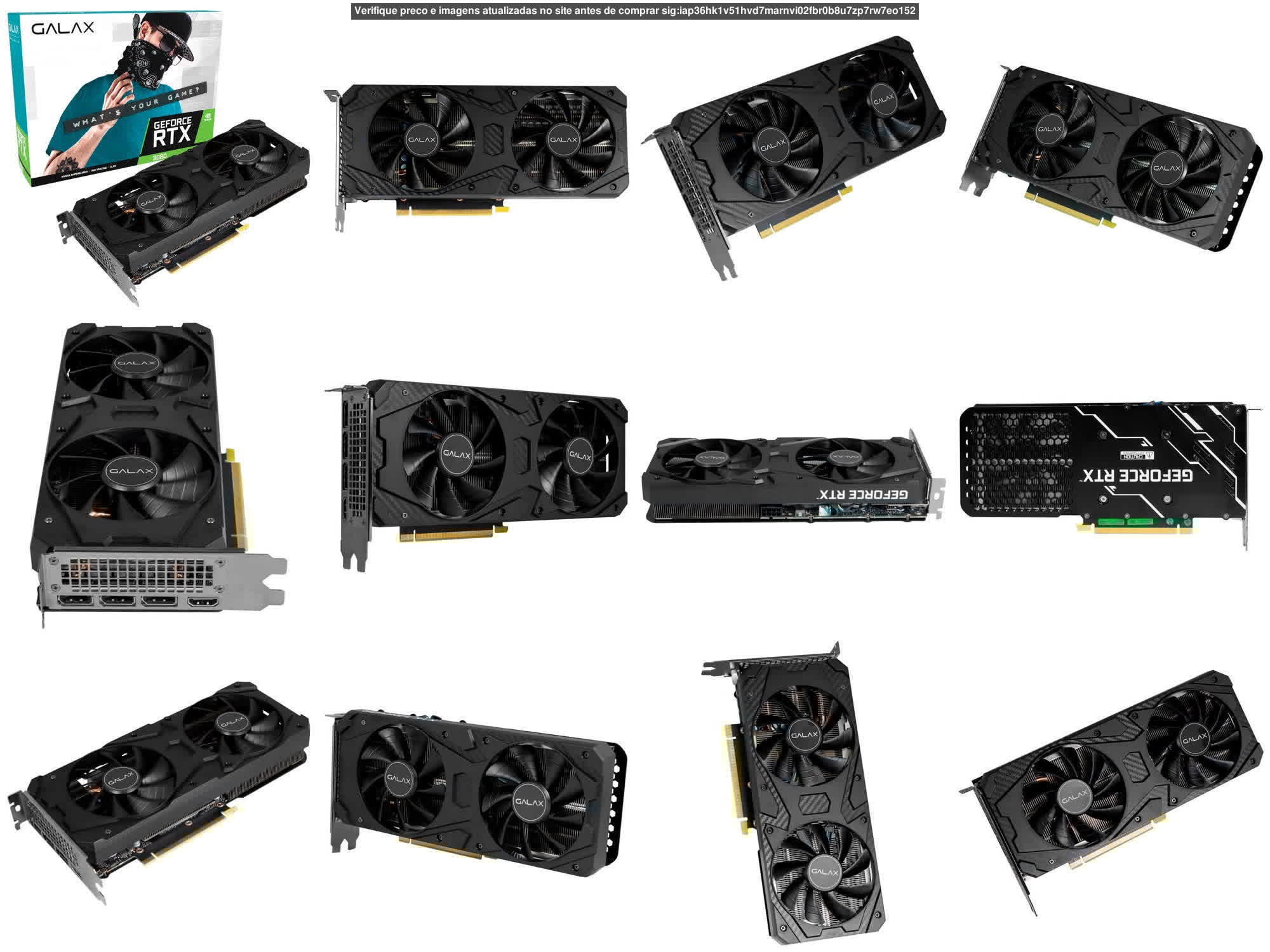 GPU Bipolar // 🤖 𝑩𝑶𝑻 on Twitter: "RTX 3060 1-Click OC PCI-e Galax, 8 GB GDDR6, 128BIT ...