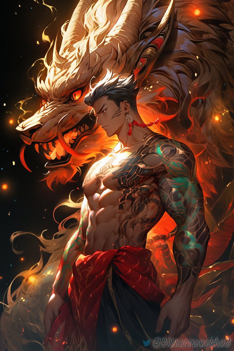 Anime Fire Dragon Boy