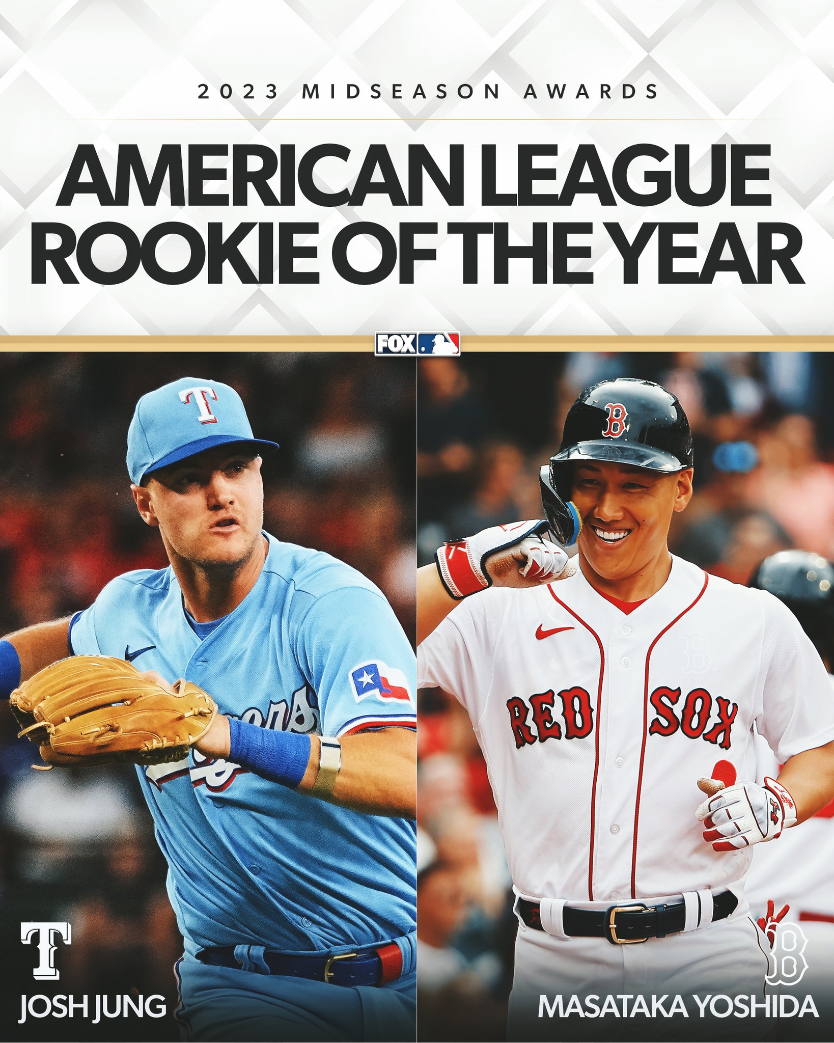 FOX Sports: MLB on Twitter: "Midseason Awards time! 🏆 Cast your vote below! AL Rookie of the ...