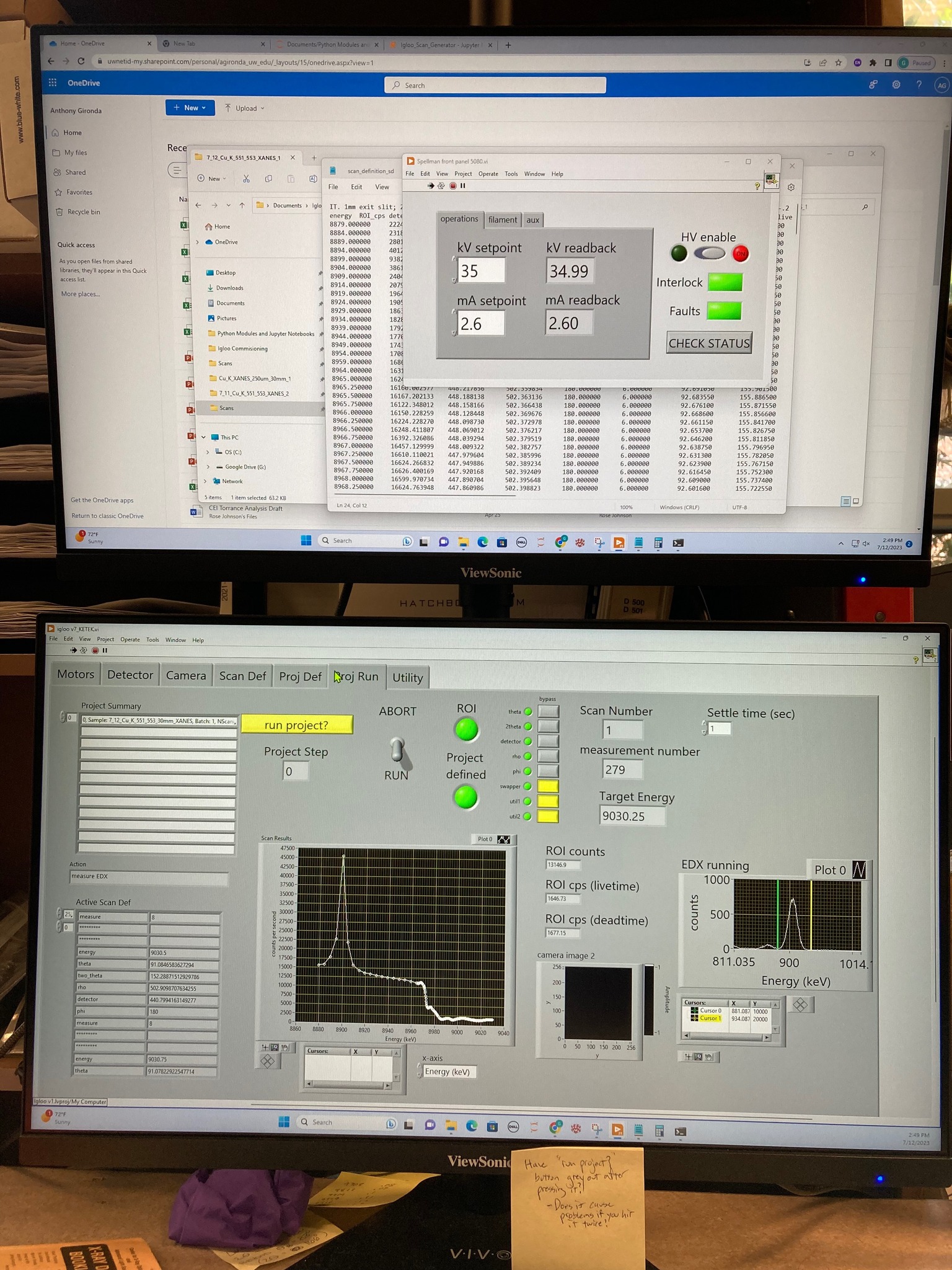 Jerry Seidler on Twitter: "It never gets old. XAFS in my own lab, with the students learning new ...