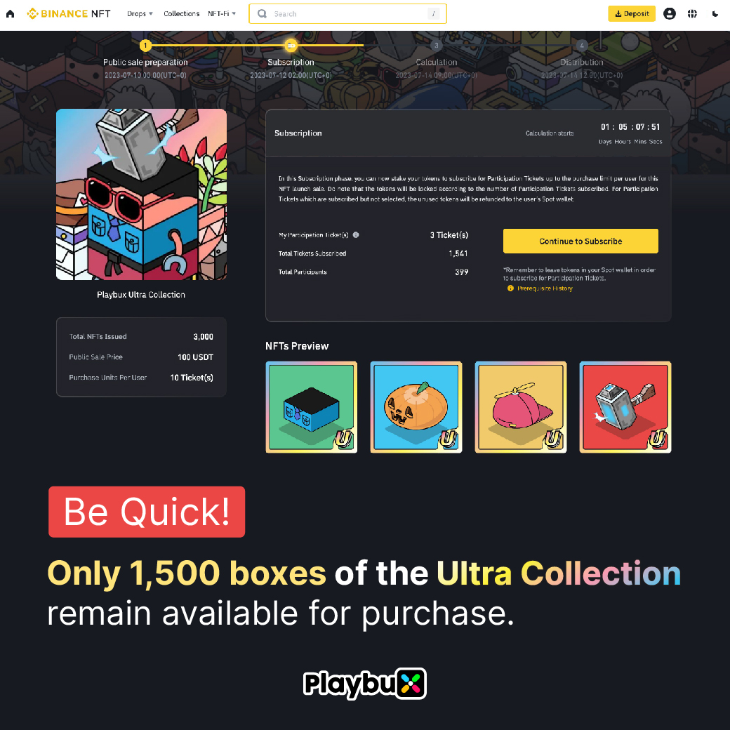 Playbux.co on Twitter: "☑️Extra rewards for Ultra collection Buyers 120 BRK for each box (worth ...
