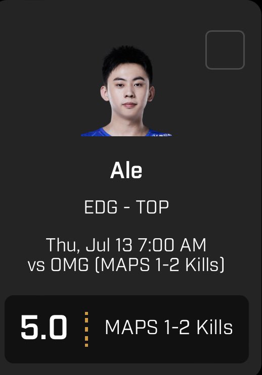 Weed on Twitter: "League lock! Ale OVER 5.0 kills EDG historically is winning this series 18-2 ...