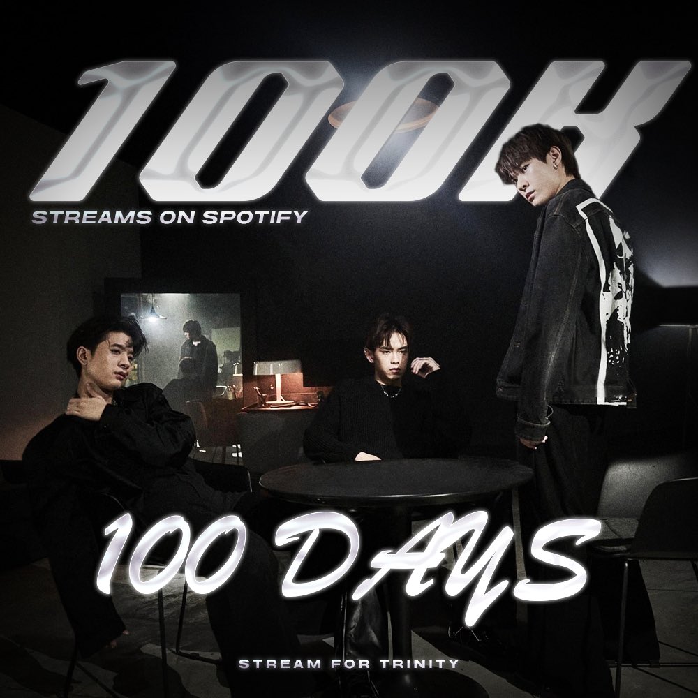 STREAM FOR TRINITY on Twitter: "เพลง 100 Days จาก EP.02 DESIRE มียอดสตรีมบน Spotify ครบ 100,000 ...