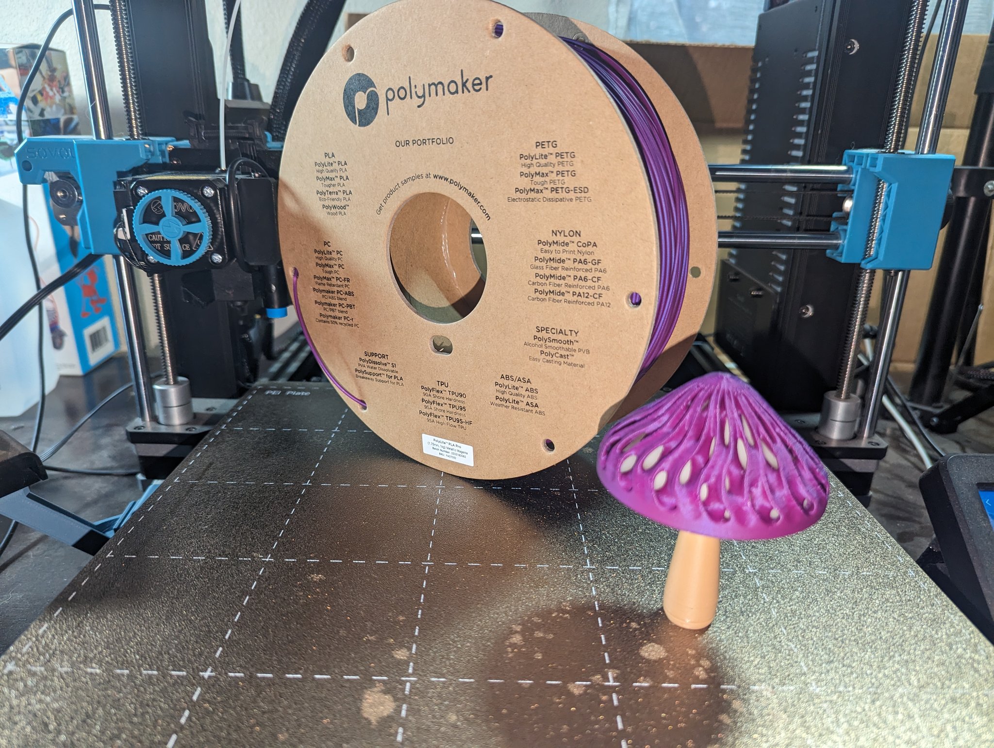 Chris Mangrum on Twitter: "Just got this spool of @Polymaker_3D Metallic Magenta PLA Pro from ...