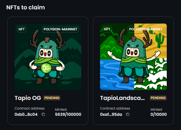 UniDrops on Twitter: "🔔Update Zealy Tapio and claim NFT: https://t.co/UKkiZvKNFb ️Quiz Answer ...