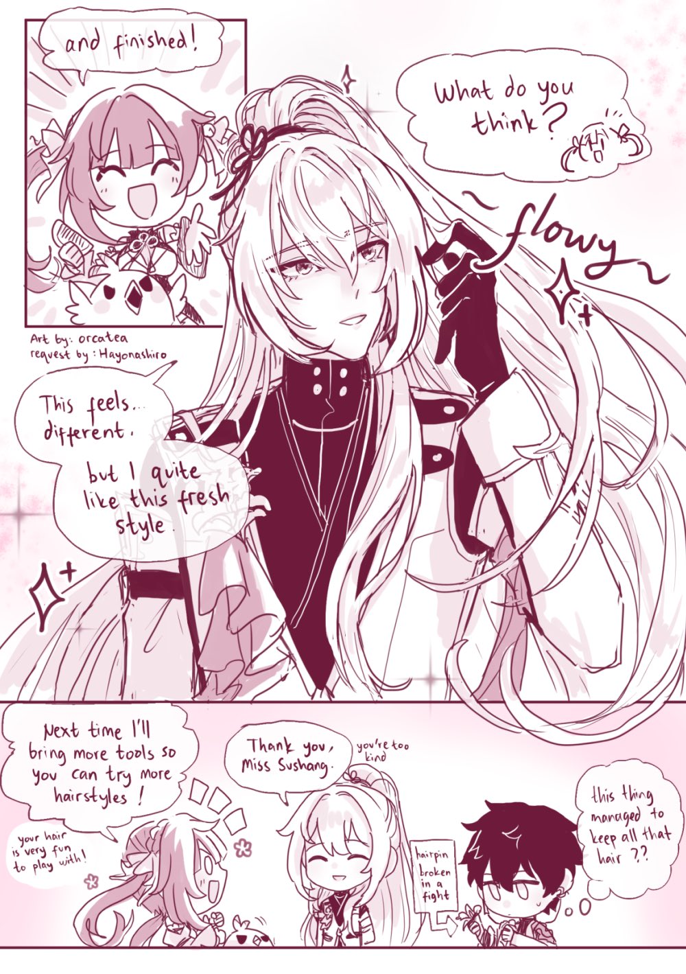 orcatea | warming up! on Twitter: "The last sketch! From @Hayonashiro143 : “Luocha in Raiden Mei ...