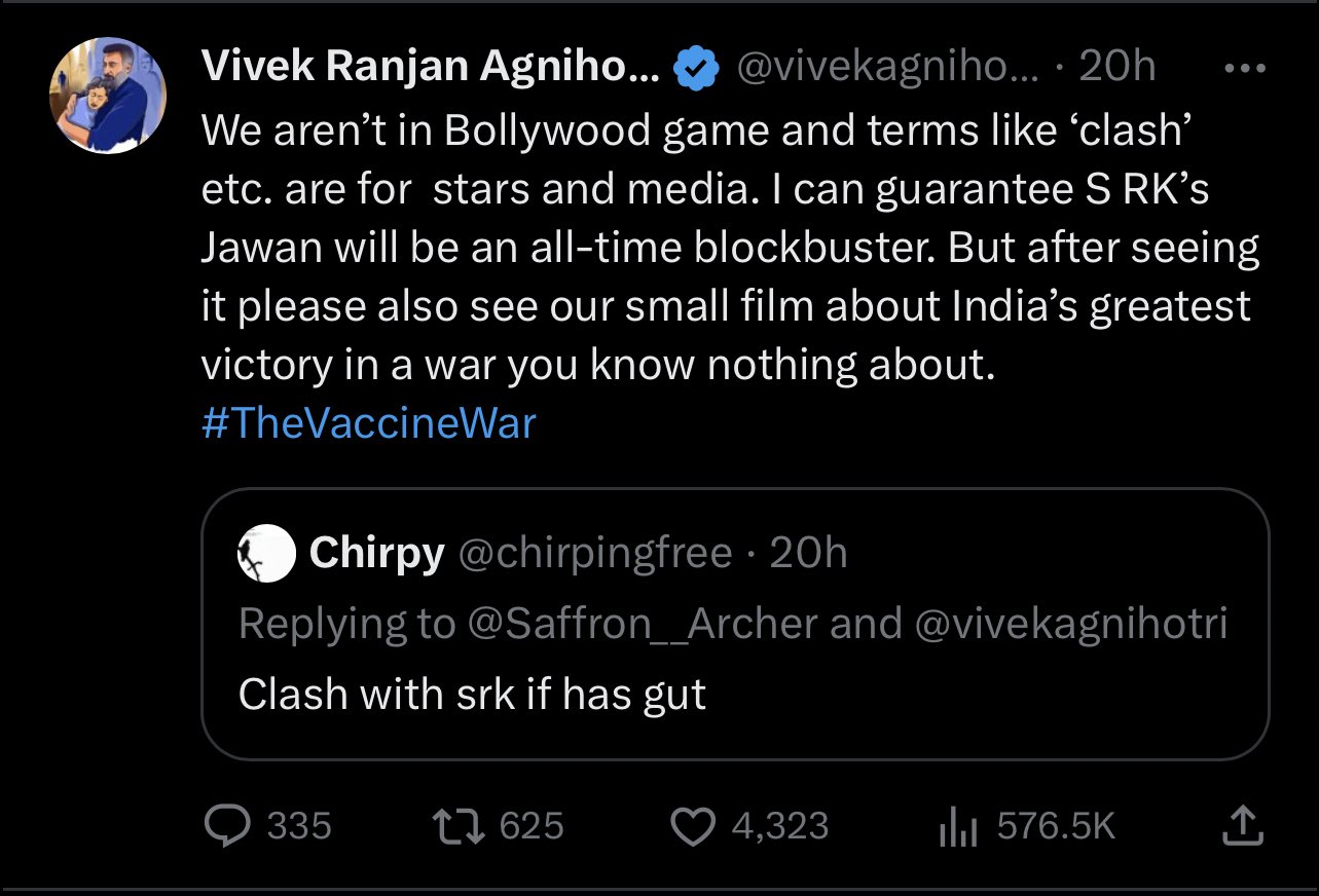 JUST A FAN. on Twitter: "Vivek Agnihotri wasted money on a paid campaign against #Pathaan by ...