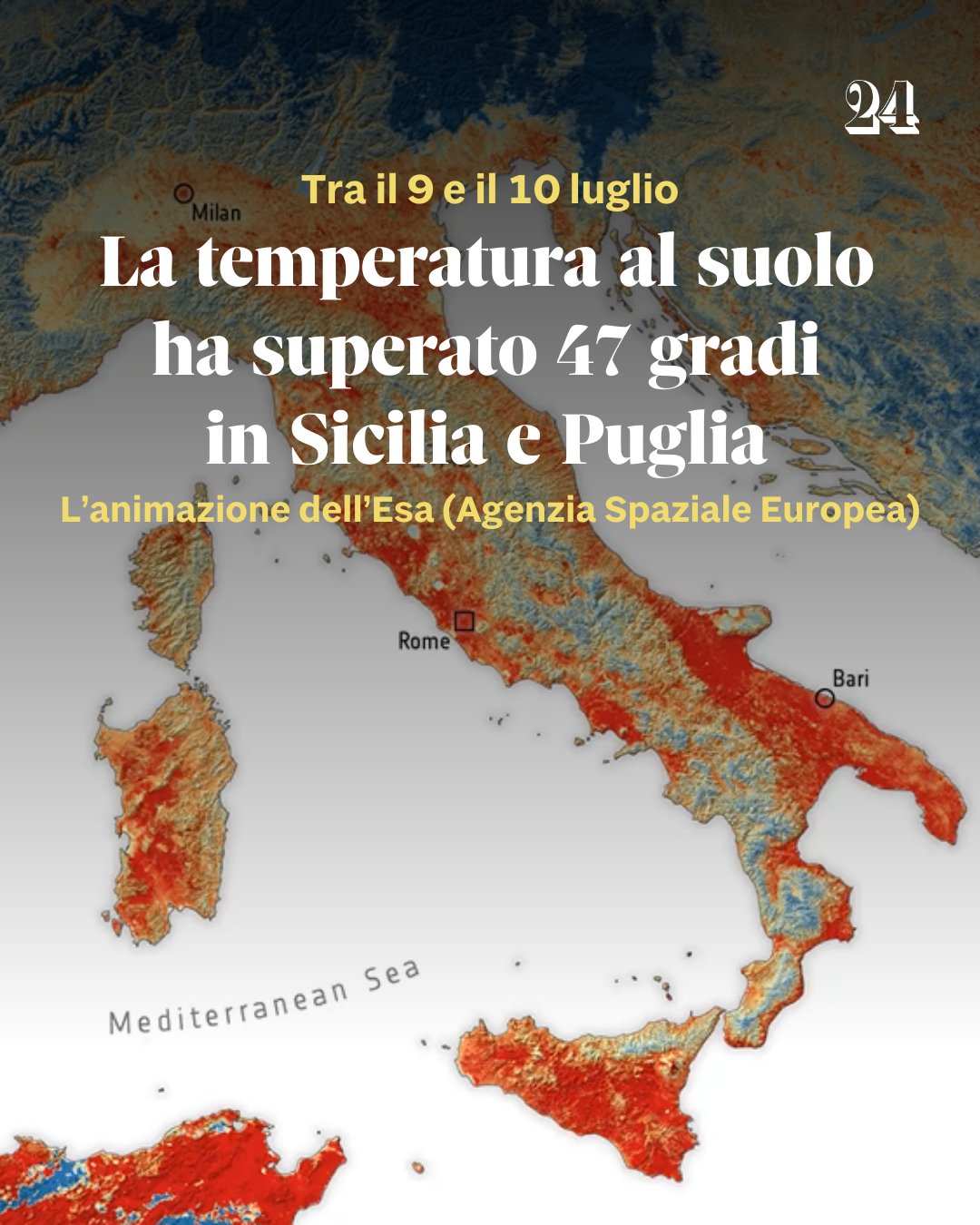 IlSole24ORE on Twitter: "🔸 E’ quanto emerge da un’animazione della missione Sentinel-3 del ...