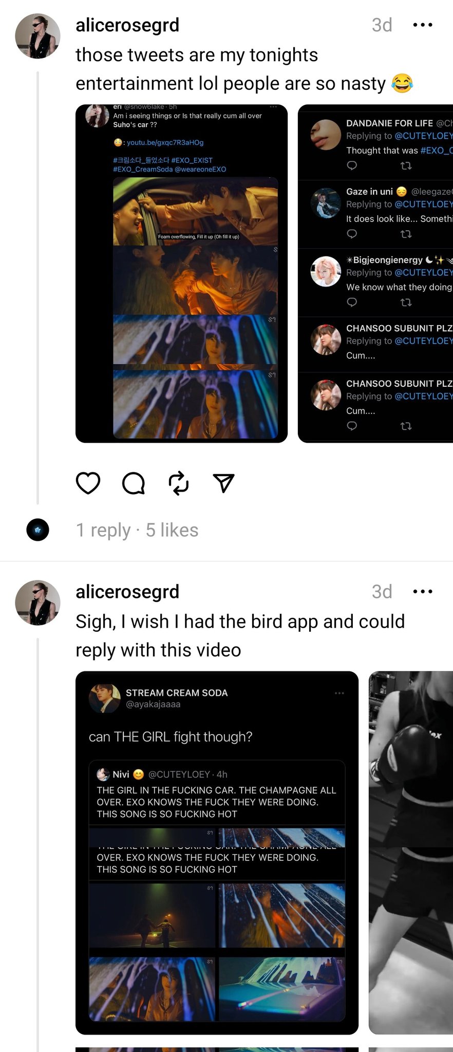 'ㅅ' on Twitter: "She actually can jive with us because she finds our tweets funny that she can ...