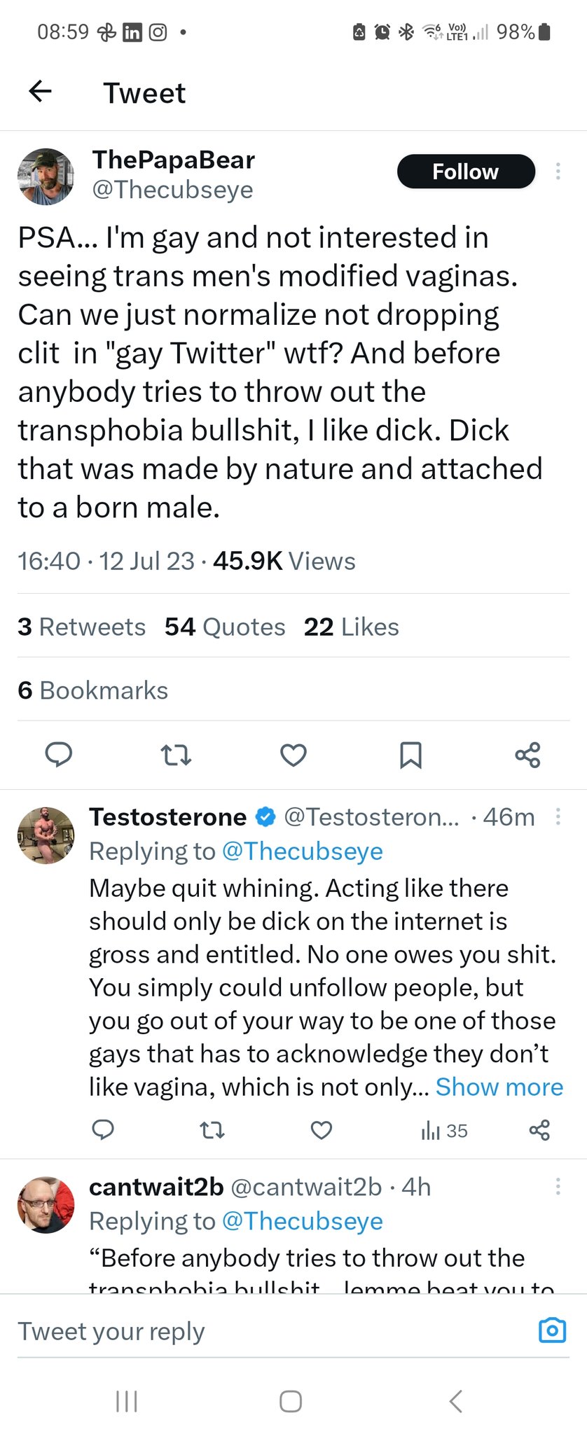 local neighbourhood whore 🔜 MRM on Twitter: "10 mutuals with this transphobic piece of trash 🤢🤮 ...