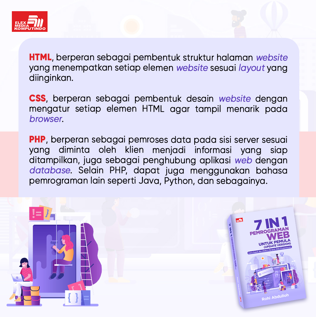 Elex Media Komputindo on Twitter: "Kamu ingin menguasai pemrograman web, tapi bingung harus ...
