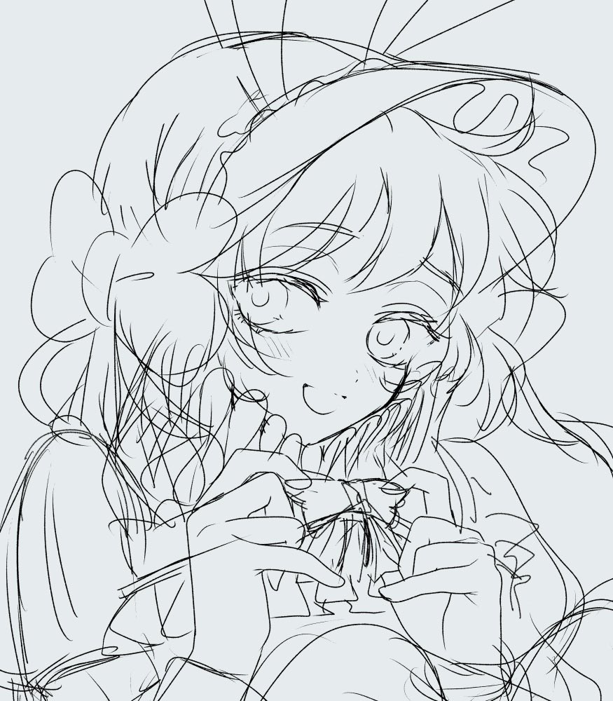 「暑くてムシャクシャしてフリルを描き始めてしまったんですがカラーと白黒どっちがいいと思いますかとアンケしようとしたらもうア」469の漫画