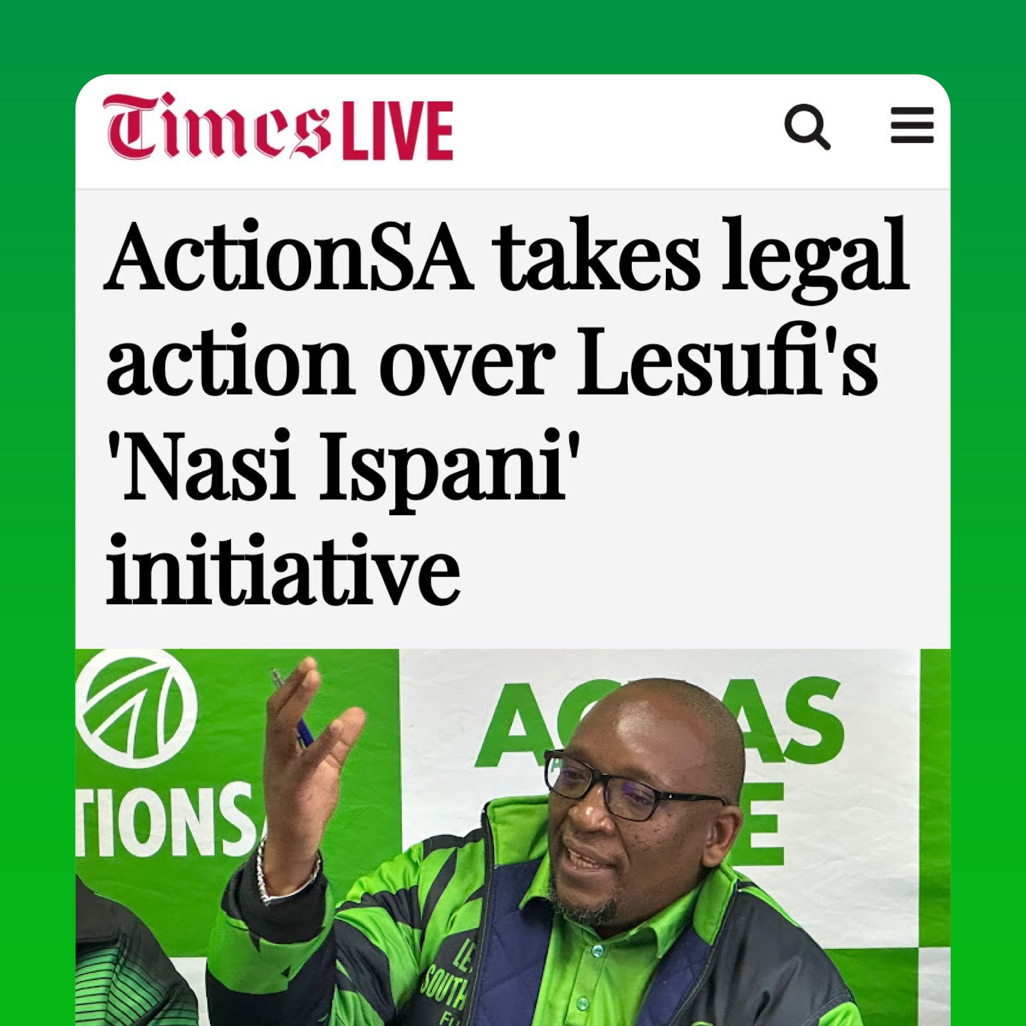 ActionSA on Twitter: "We have noted Gauteng Premier Panyaza Lesufi's dismissal as “fantasies ...