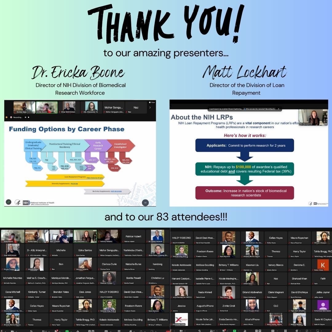 National Black Postdoctoral Association on Twitter: "Thanks again to ...