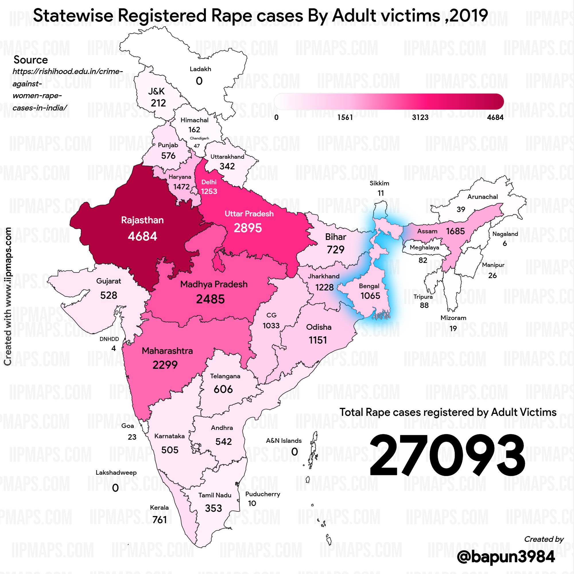 𝘽𝙖𝙘𝙠𝙡𝙤𝙜𝙨 𝙘𝙡𝙚𝙖𝙧𝙚𝙙 on Twitter: "A Comparison of data by me Between State-Wise Rape Cases ...