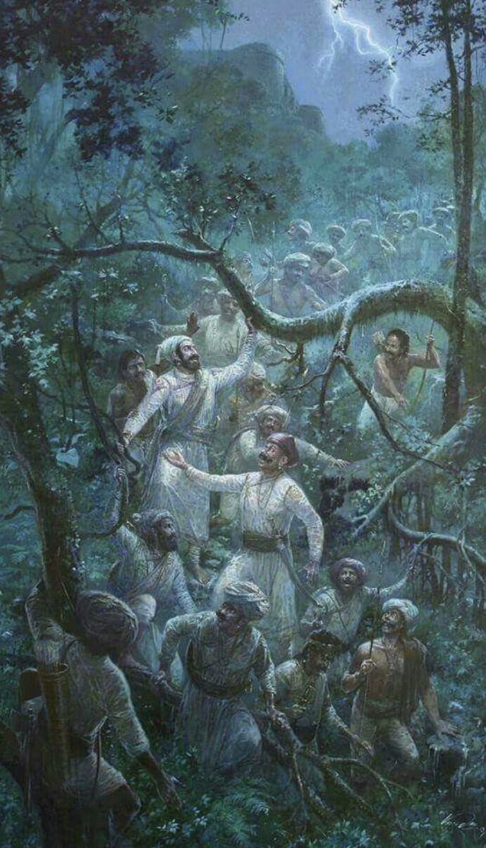 13 July 1660, Ghodkhind-Pavankhind, Kolhapur, Hindavi Swarajya THREAD🧵 ...