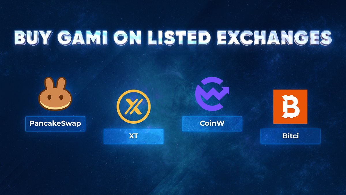 GAMI on Twitter: "🚀 You can now get your hands on $GAMI token and become part of our thrilling ...