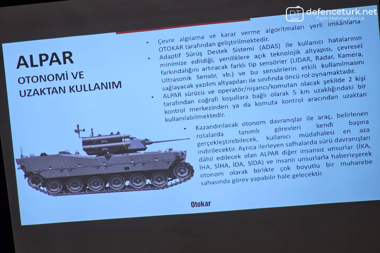 Defence Turk on Twitter: "🔴🇹🇷Otokar ALPAR İKA'nın özellikleri 🔸ZMA, Anti-İHA, Tanksavar, Röle ...
