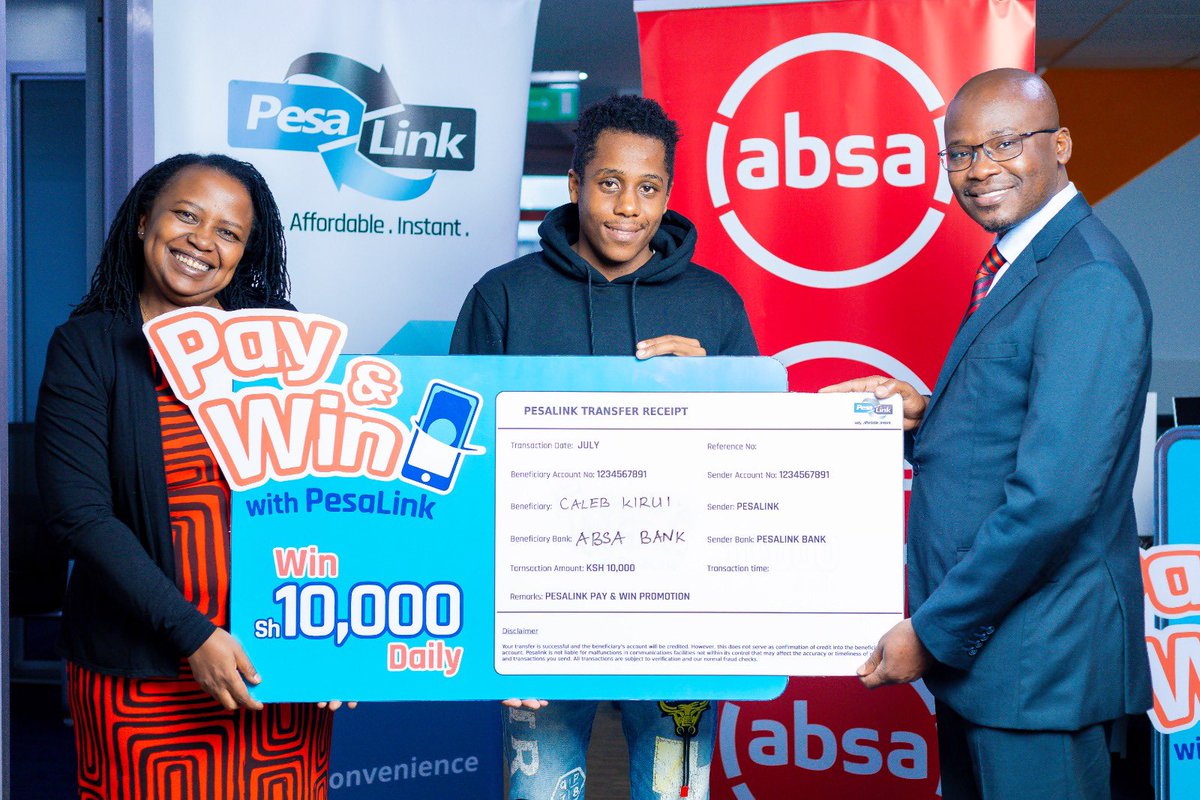 Absa Bank Kenya on Twitter: "Congratulations Caleb Kirui for being the first winner in the Absa ...