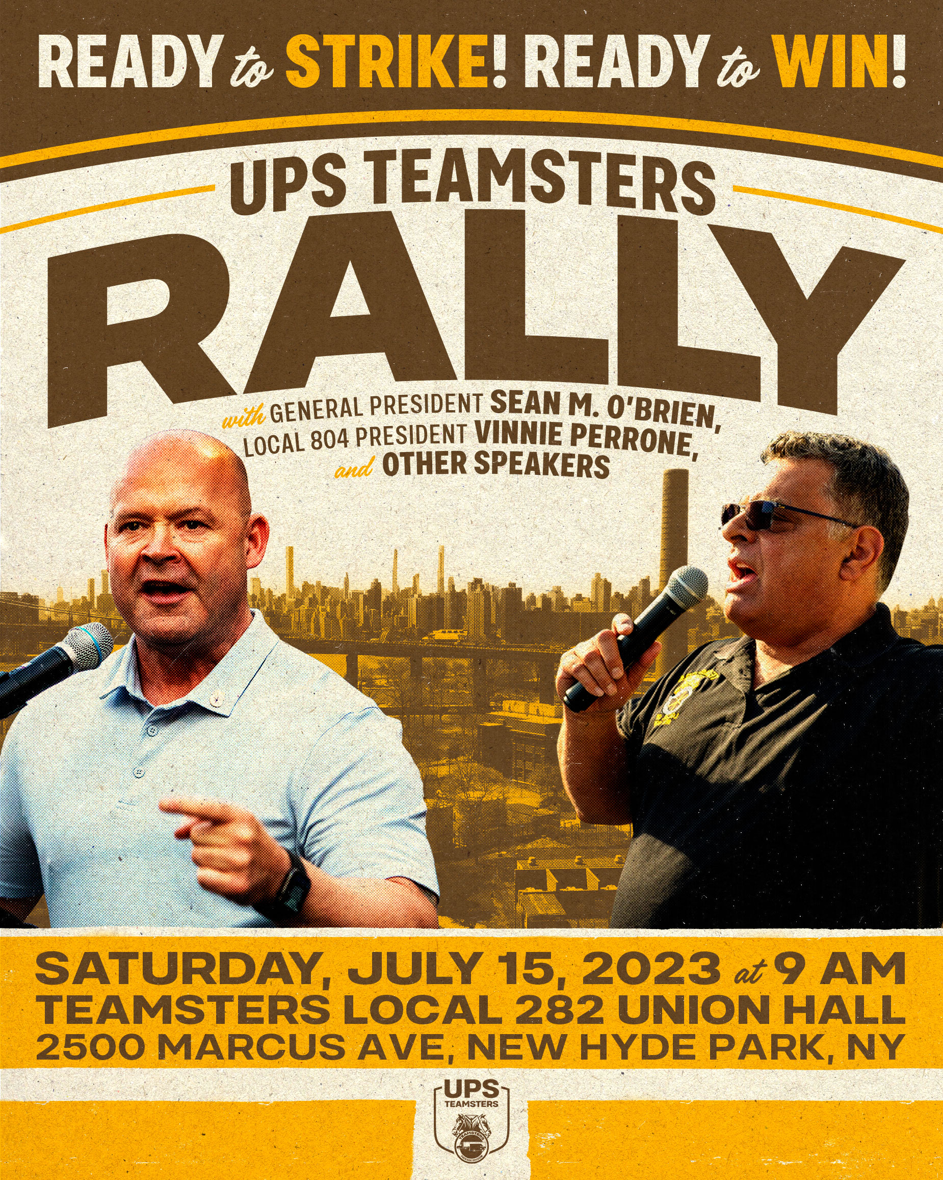 Teamsters on Twitter: "UPS TEAMSTERS NYC RALLY WITH GENERAL PRESIDENT SEAN M. O’BRIEN By ...