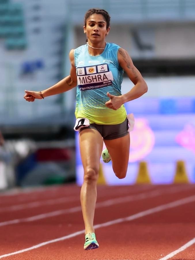 Rahul PAWAR ( राहुल पवार ) on Twitter: "Aishwarya Mishra won bronze medal in women 400m run with ...