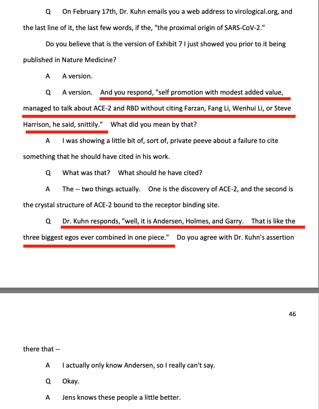 Paul D. Thacker on Twitter: "In researcher Michael Farzan's depo, his former grad student emails ...