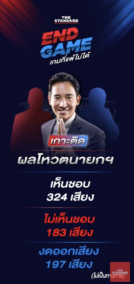 THE STANDARD on Twitter: "ผลคะแนนอย่างไม่เป็นทางการ ชมสด https://t.co/fo8WzIAEsU #โหวตนายก ...