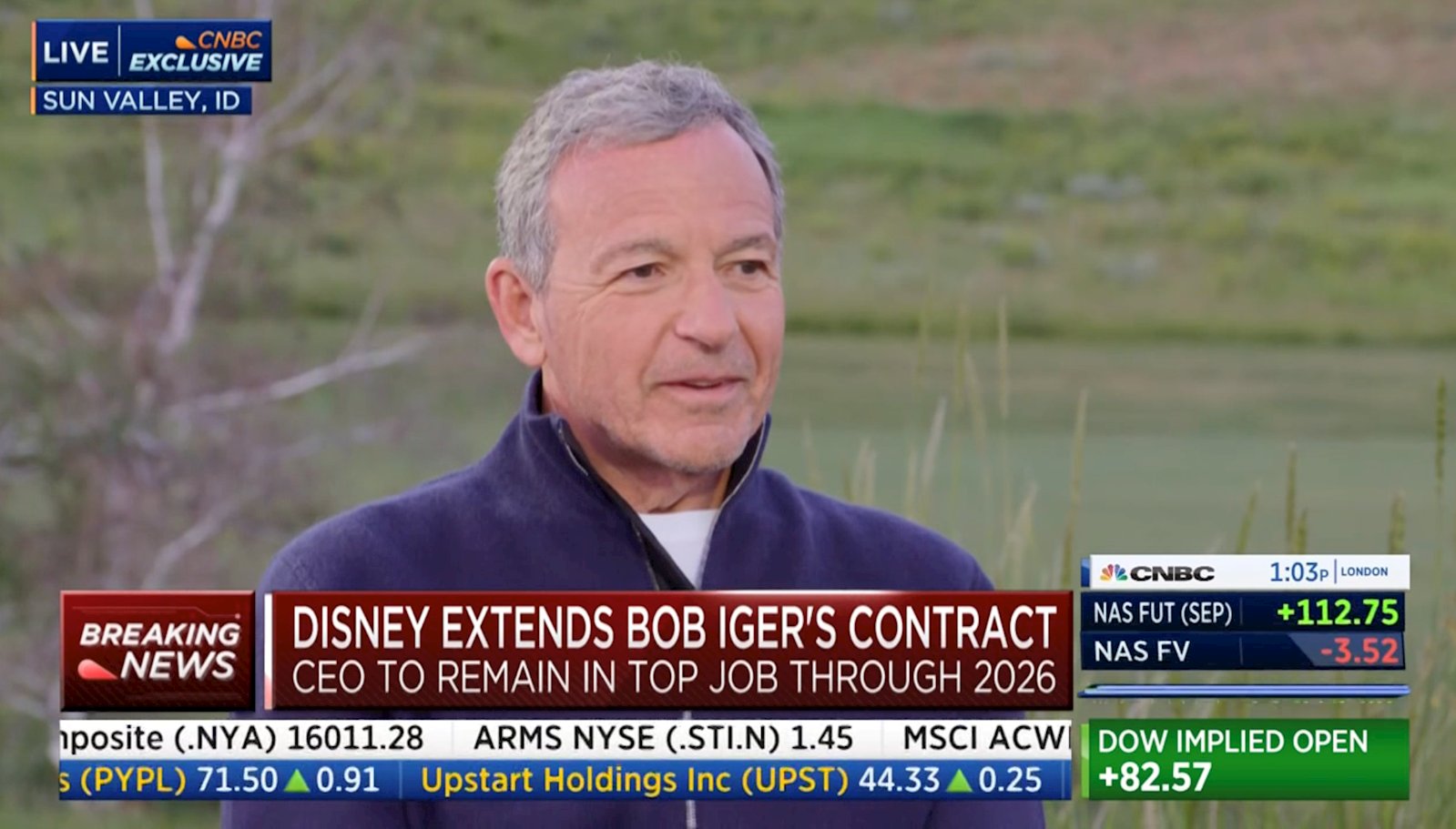 LaughingPlace.com on Twitter: "Iger's sit down with CNBC's David Faber has begun. Follow along ...