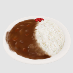 uptoon(정보계정) on Twitter: "무료 소재 카레 밥 ( 3D ) : https://t.co/YEcOtmRS2c #clipstudio https://t.co ...