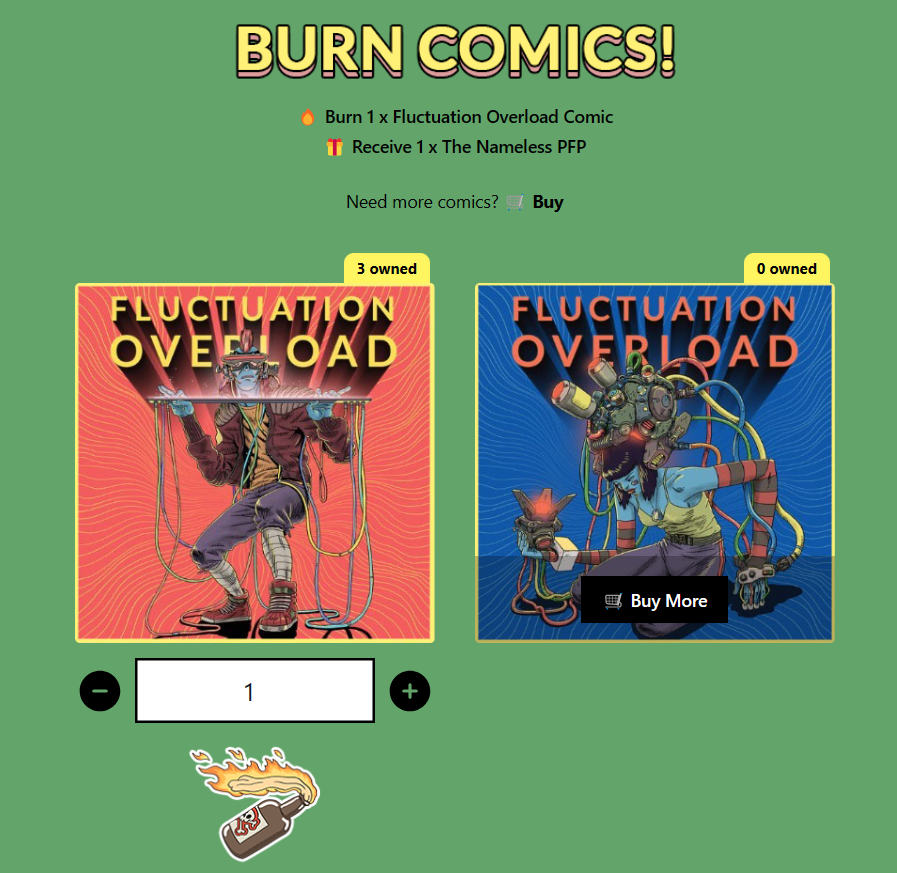 PVNKS OFFICIAL on Twitter: "Quite Simple Really... Burn Comic 🔥 Get Nameless 🥵 Comics here https ...