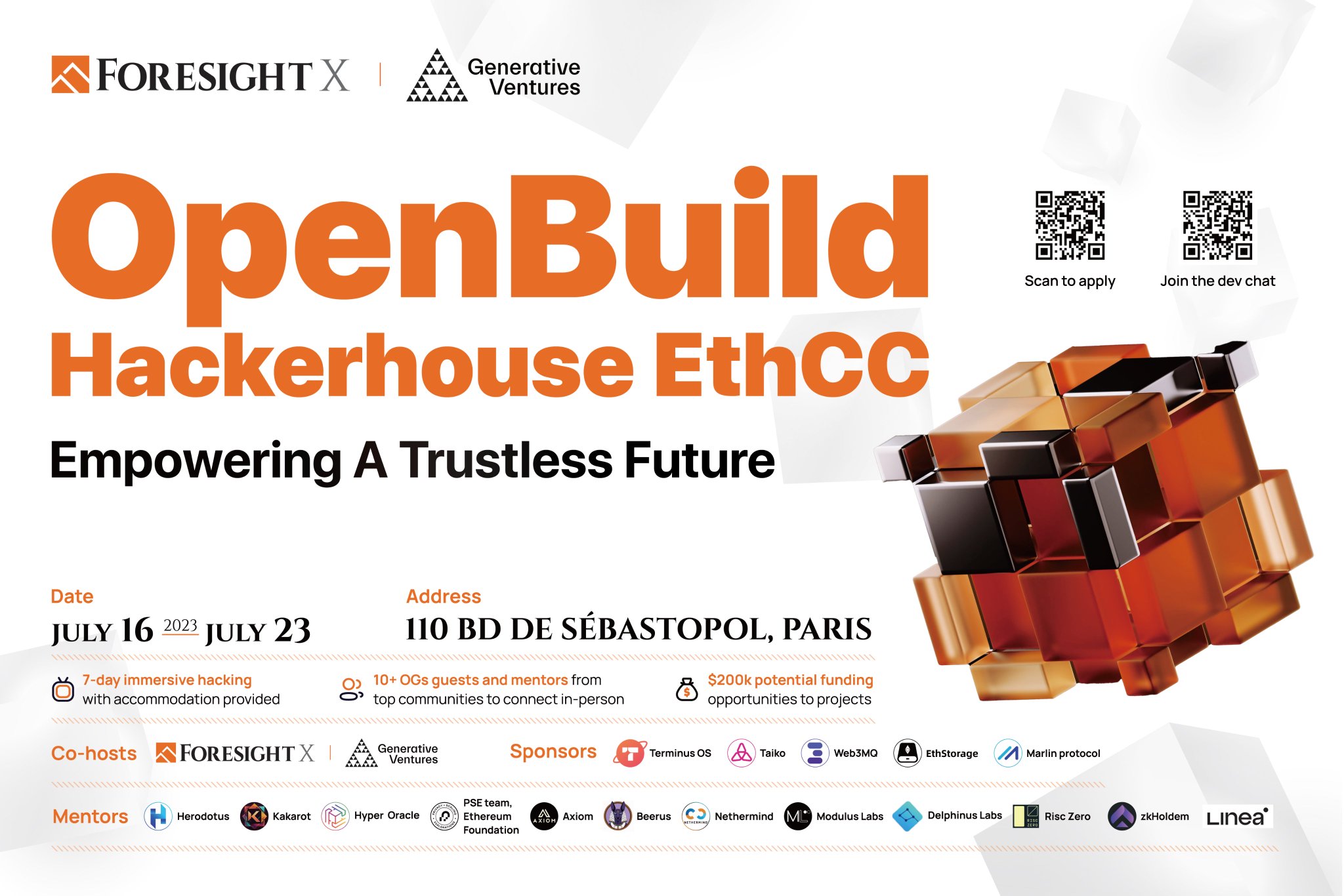 Foresight Ventures on Twitter: "Get ready for the OpenBuild Hacker House at EthCC, hosted by ...